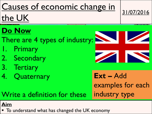 The Changing Economic World - Causes of economic change in the UK ...