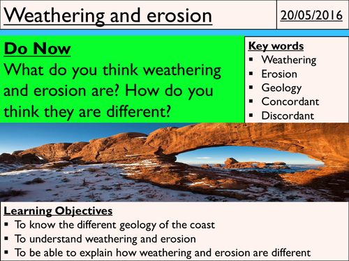 Weathering and erosion | Teaching Resources