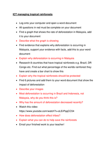 Deforestation | Teaching Resources
