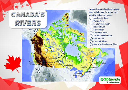 Canadian geography activities | Teaching Resources
