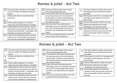 Romeo and Juliet: Act Two | Teaching Resources