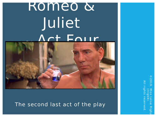 Romeo and Juliet: Act Four | Teaching Resources