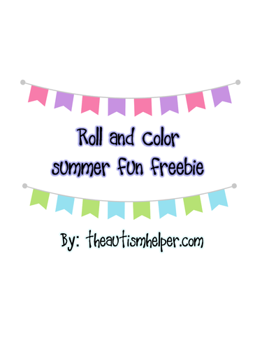 Summer Roll and Color {freebie} | Teaching Resources