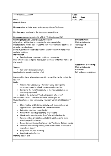 My bedroom | Teaching Resources