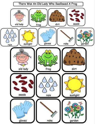 The Was an Old Lady Who Swallowed a Frog {Book Pictures & Questions ...