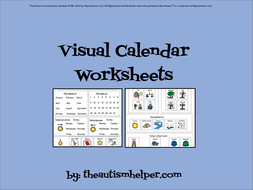 Visual Calendar Worksheets for Students with Autism or Special ...