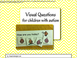 Visual Questions for Children with Autism | Teaching Resources