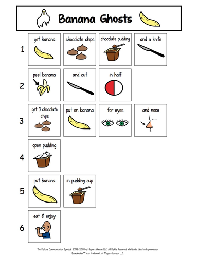 Visual Recipes for Children with Autism: Halloween Treats & Snacks ...