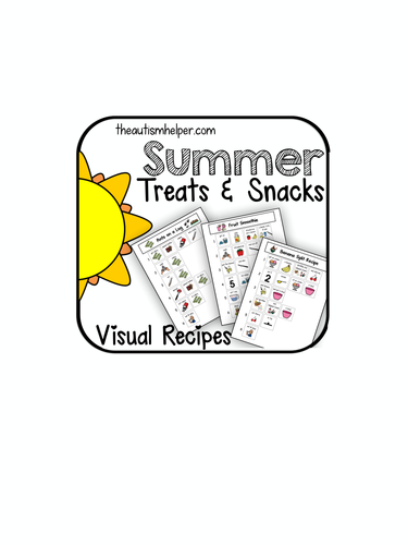 Visual Recipes for Children with Autism: Summer Treats & Snacks ...
