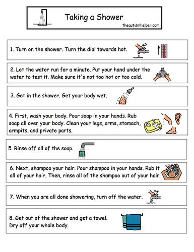Visual Social Story Packet for Children with Autism: Hygiene Set ...