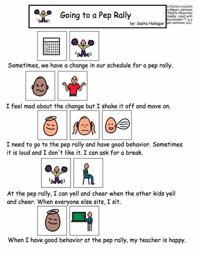 Visual Social Story Packet for Children with Autism: Special Event ...