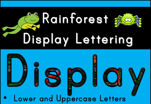 Rainforest Display Lettering by PollyPuddleduck - Teaching Resources - TES