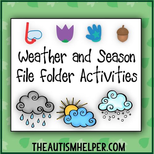 Weather & Season File Folder Activities | Teaching Resources