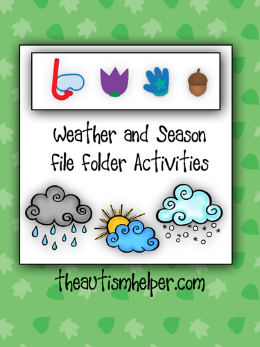 Weather & Season File Folder Activities | Teaching Resources