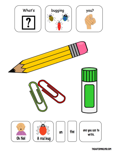 What's Bugging You? {SCHOOL SUPPLY Themed Adapted Book Series ...