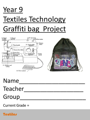 Year 9 (GSCE Textiles) Graffiti Sports bag by sarahmassarella ...
