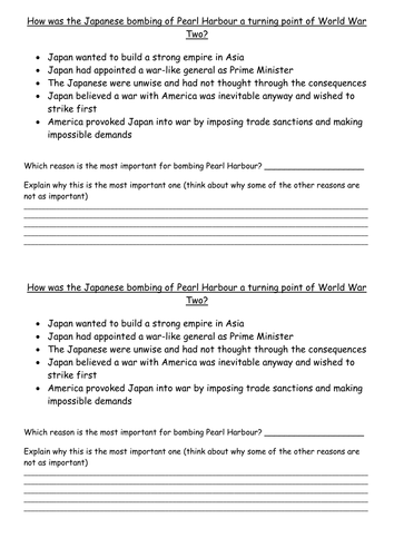 How was the Japanese bombing of Pearl Harbour a turning point of World ...