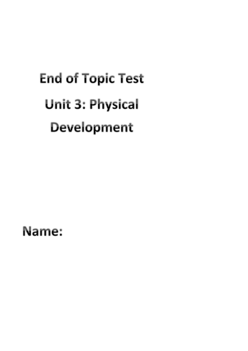 OCR GCSE Child Development: Principles of child development exam ...