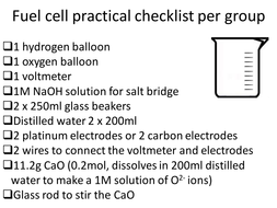 Fuel cells - A level chemistry - includes combining fuel cell half ...