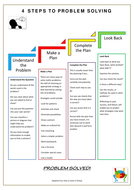 4 Steps to Problem Solving | Teaching Resources