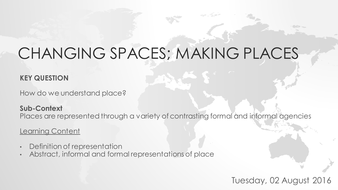 OCR A Level - Changing Spaces; Making Places - Lesson 5 ...