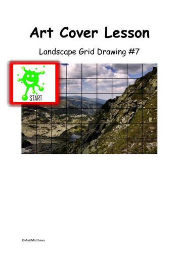 Art Cover Lessons. Grid Drawings. | Teaching Resources