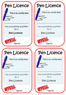 Pen Licence | Teaching Resources
