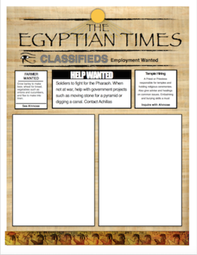 Ancient Egyptian Poem Primary Source Worksheet | Teaching Resources