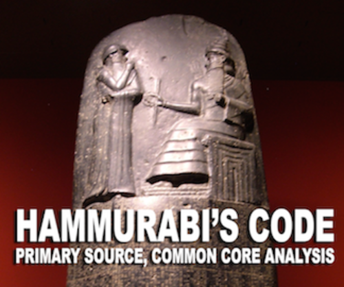 Hammurabi’s Code Primary Source Analysis | Teaching Resources