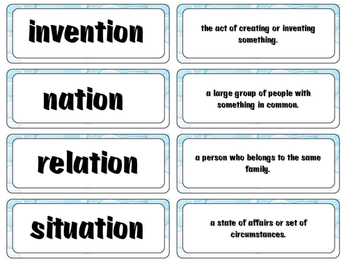 Tion Word Work and Spelling Activities by jmcmeekin - Teaching ...