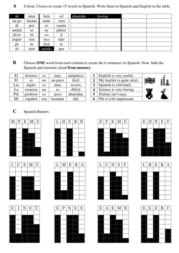 Los Profesores - Describing your Teachers by wylamuk - UK Teaching ...