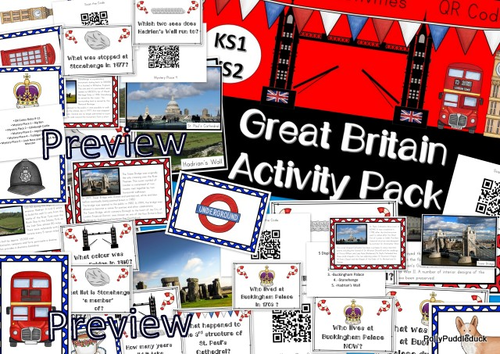 Great Britain Activity Pack (KS1/KS2) | Teaching Resources