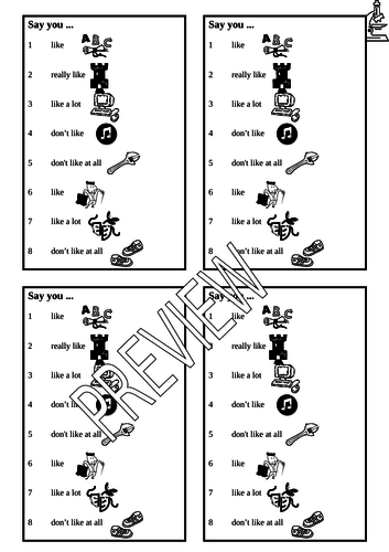 School Subjects - Opinions and Reasons | Teaching Resources