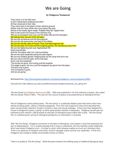 Indigenous Australian Poems by lrigb4 - Teaching Resources - TES