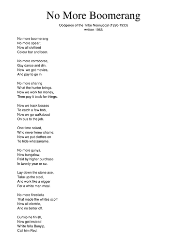 Indigenous Australian Poems by lrigb4 - Teaching Resources - TES