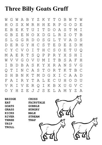 Three Billy Goats Gruff Activity Bundle | Teaching Resources