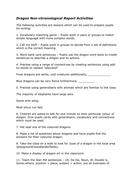 Dragon Writing project | Teaching Resources