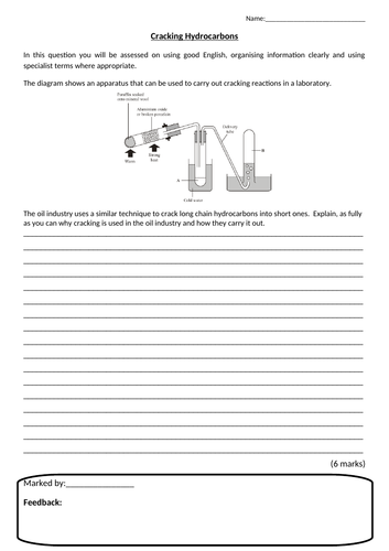 KS4 AQA GCSE Chemistry (Science) Cracking Hydrocarbons Lesson ... KS4 AQA GCSE Chemistry (Science) Cracking Hydrocarbons Lesson ...