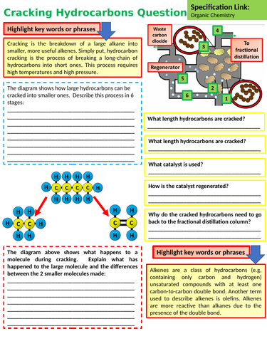 KS4 AQA GCSE Chemistry (Science) Cracking Hydrocarbons Lesson ... KS4 AQA GCSE Chemistry (Science) Cracking Hydrocarbons Lesson ...