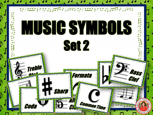 Music Classroom Decor Set: Music Symbols Set 2 | Teaching Resources