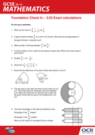 OCR Maths: Foundation GCSE - Check In Test 3.03 Exact calculations ...