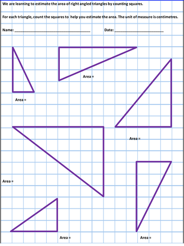 Area Work Sheets - All the area work sheets you will need for Y4/Y5 by ...