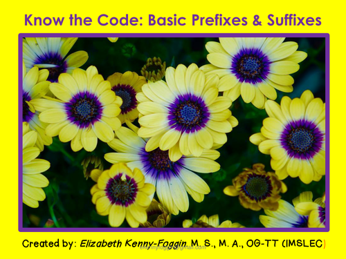 Know the Code: Prefixes, Suffixes and More... | Teaching Resources