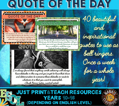 BELL RINGERS: QUOTE OF THE DAY (40 motivational quotes for teens ...