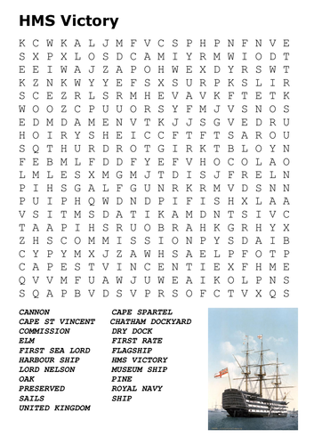 The Royal Navy Word Search Pack | Teaching Resources