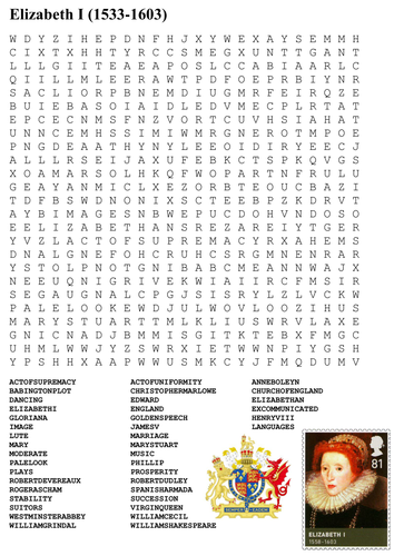 Tudor Monarchs Word Search Pack | Teaching Resources