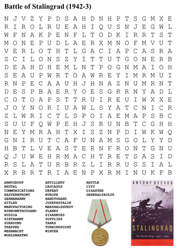 Famous Battles of World War Two Word Search Pack | Teaching Resources