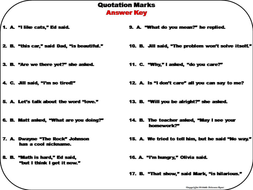 Quotation Marks Task Cards | Teaching Resources