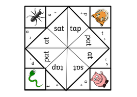 Letters and sounds phase 2/ 3 initial sounds fortune paper phonic games ...