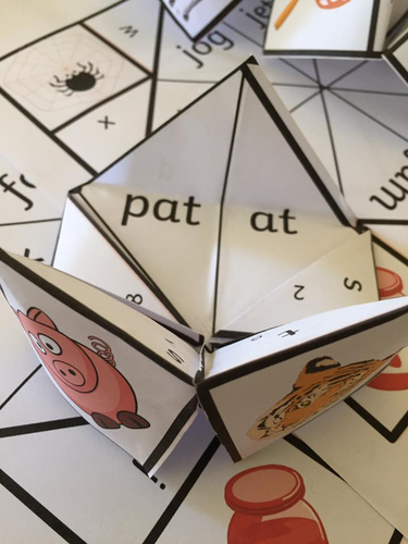 Letters and sounds phase 2/ 3 initial sounds fortune paper phonic games ...
